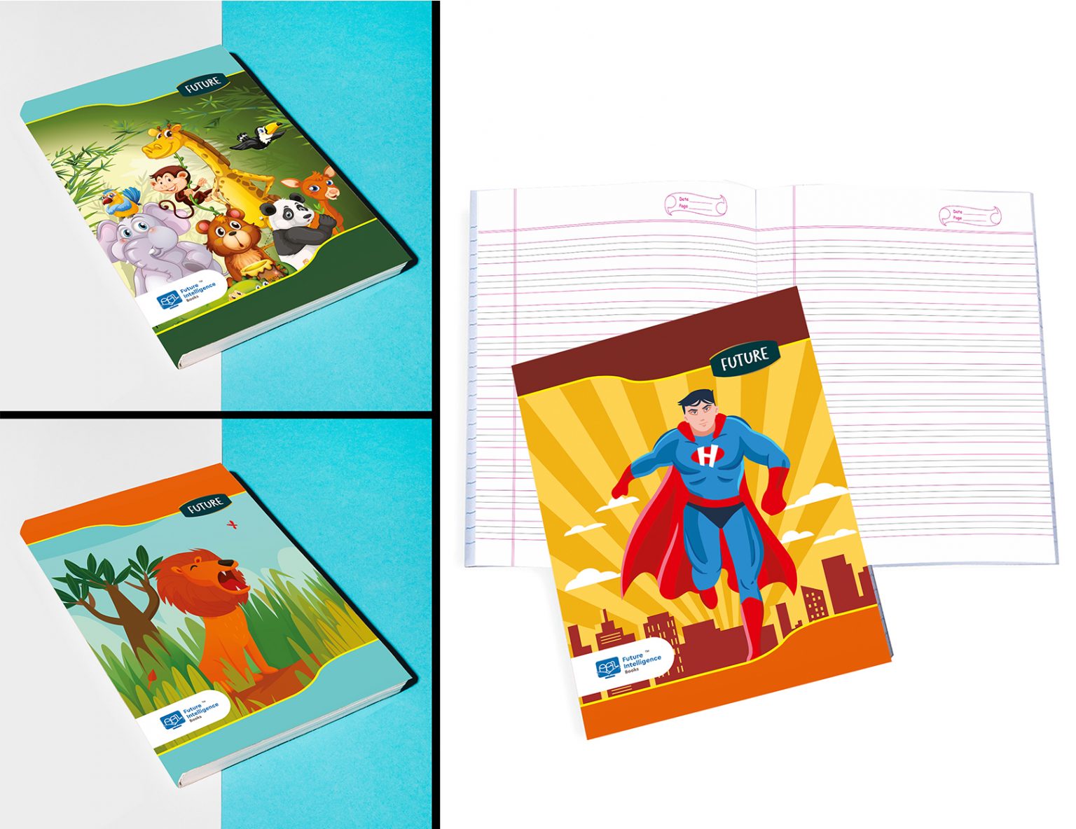 4 Pack Four Rule School Notebooks For Students 160 Pages 18 X 24 Cm 4-pack-four-rule-school-notebooks-for-students-160-pages-18-x-24-cm