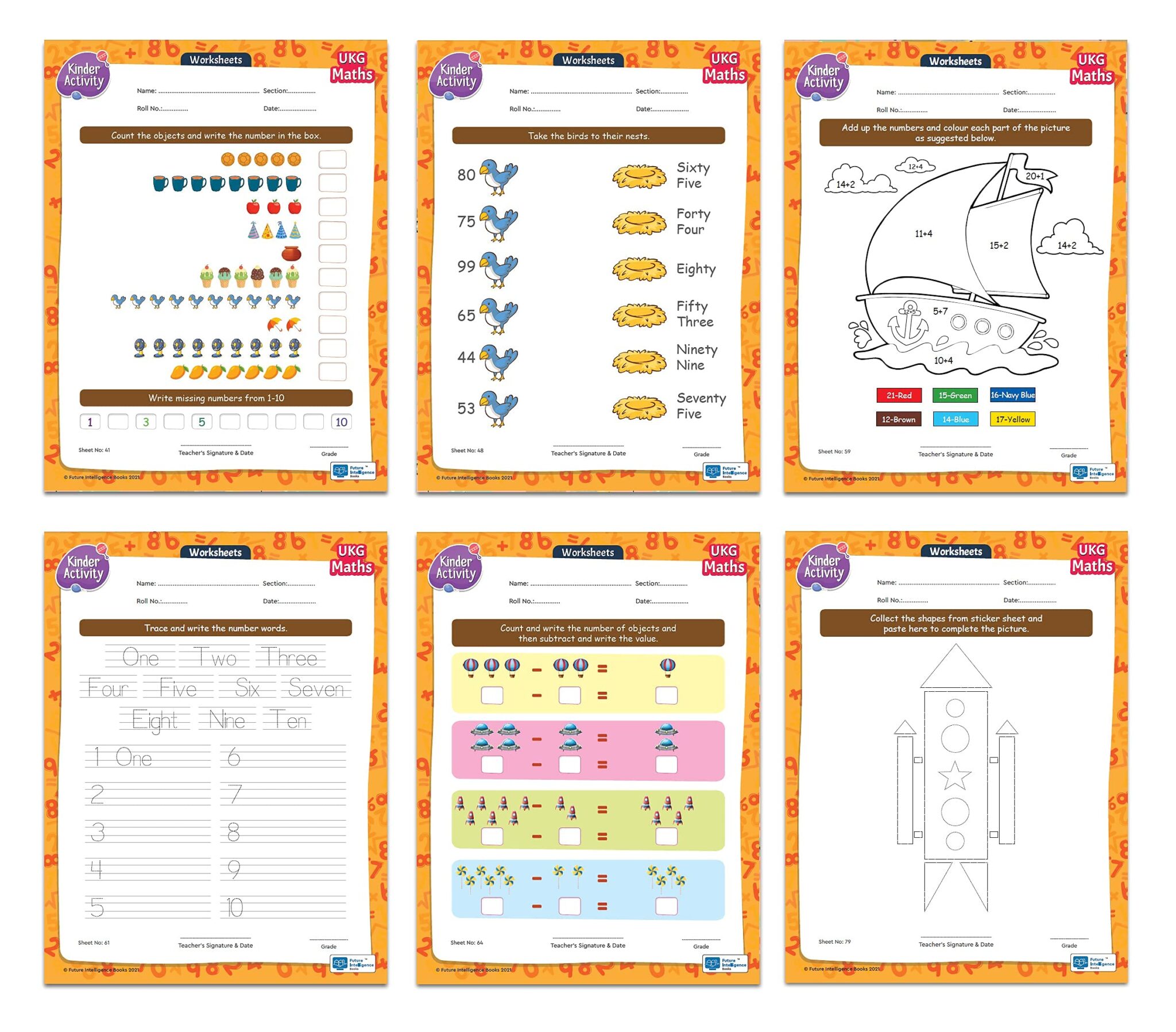 UKG Activity Worksheets – Future Intelligence Books