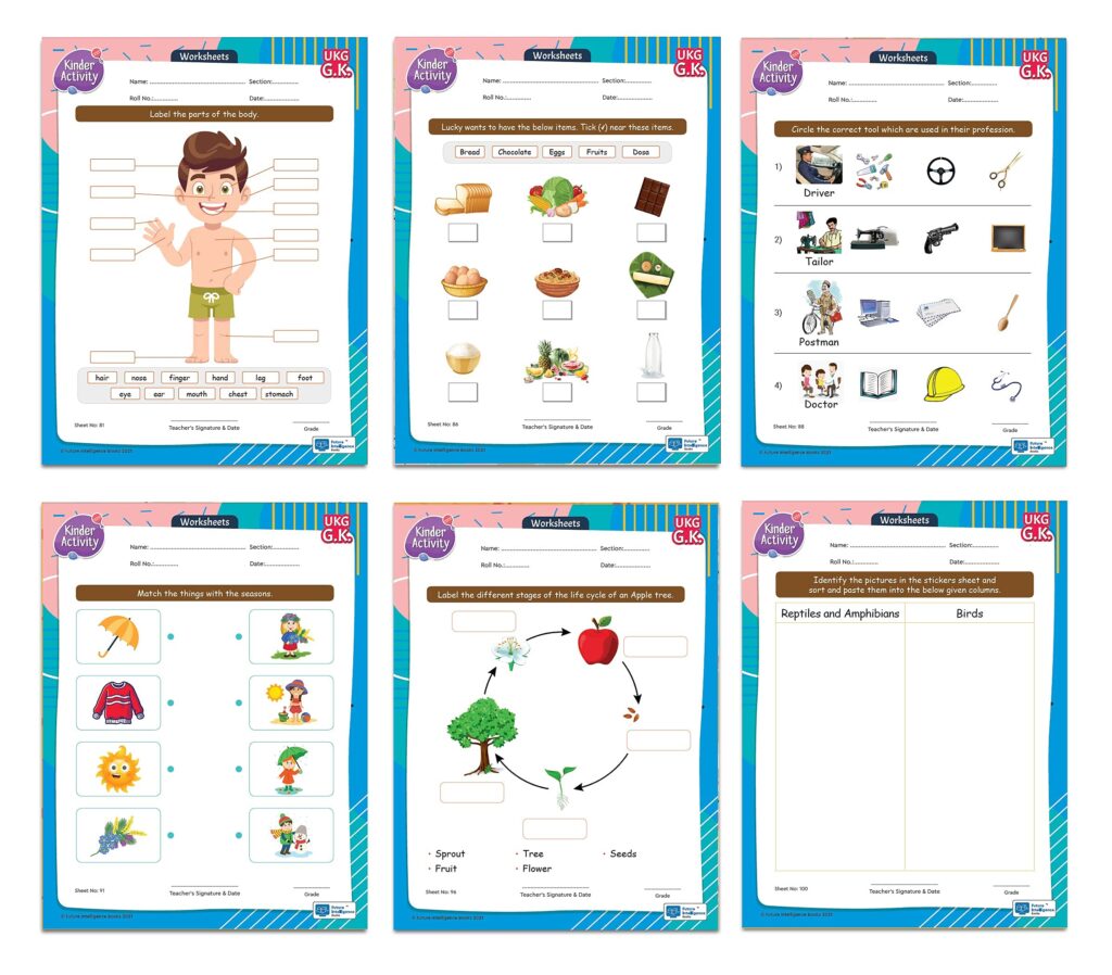 UKG Activity Worksheets – Future Intelligence Books