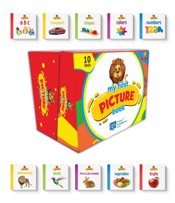My First Picture Book – Set of 10 Board Books for Kids – Alphabets ...