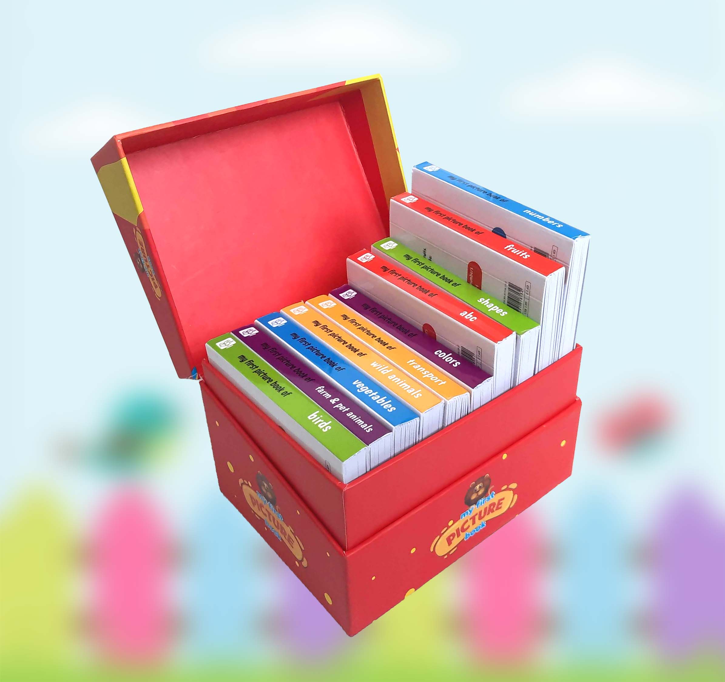 My First Picture Book – Set of 10 Board Books for Kids – Alphabets ...